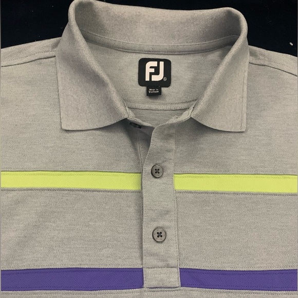 FootJoy | Shirts | Footjoy Ss Grey Polyester Golf Polo | Poshmark